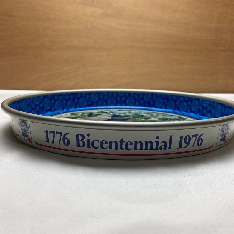 Vintage Pabst Blue Ribbon Bicentennial 1776 1976 Metal Beer Tray P-1776 ...