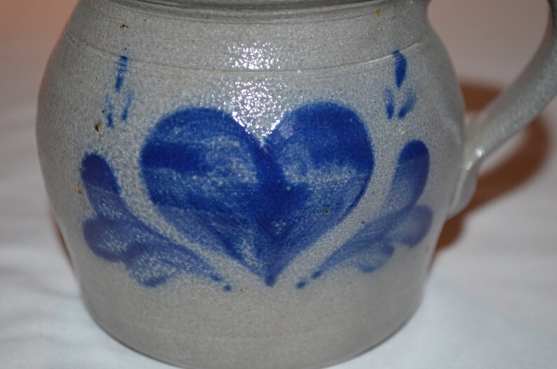 Rowe Pottery Works Heart Pattern Small Honey Jar Pot With - Etsy