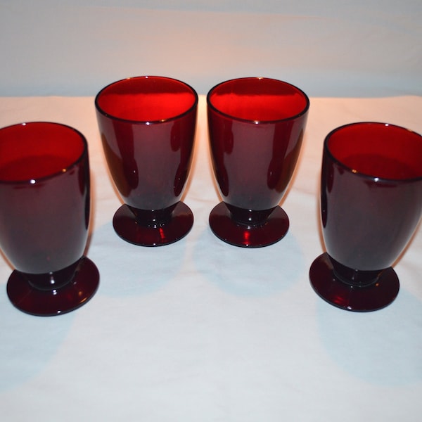 Ruby Red Glassware - Etsy