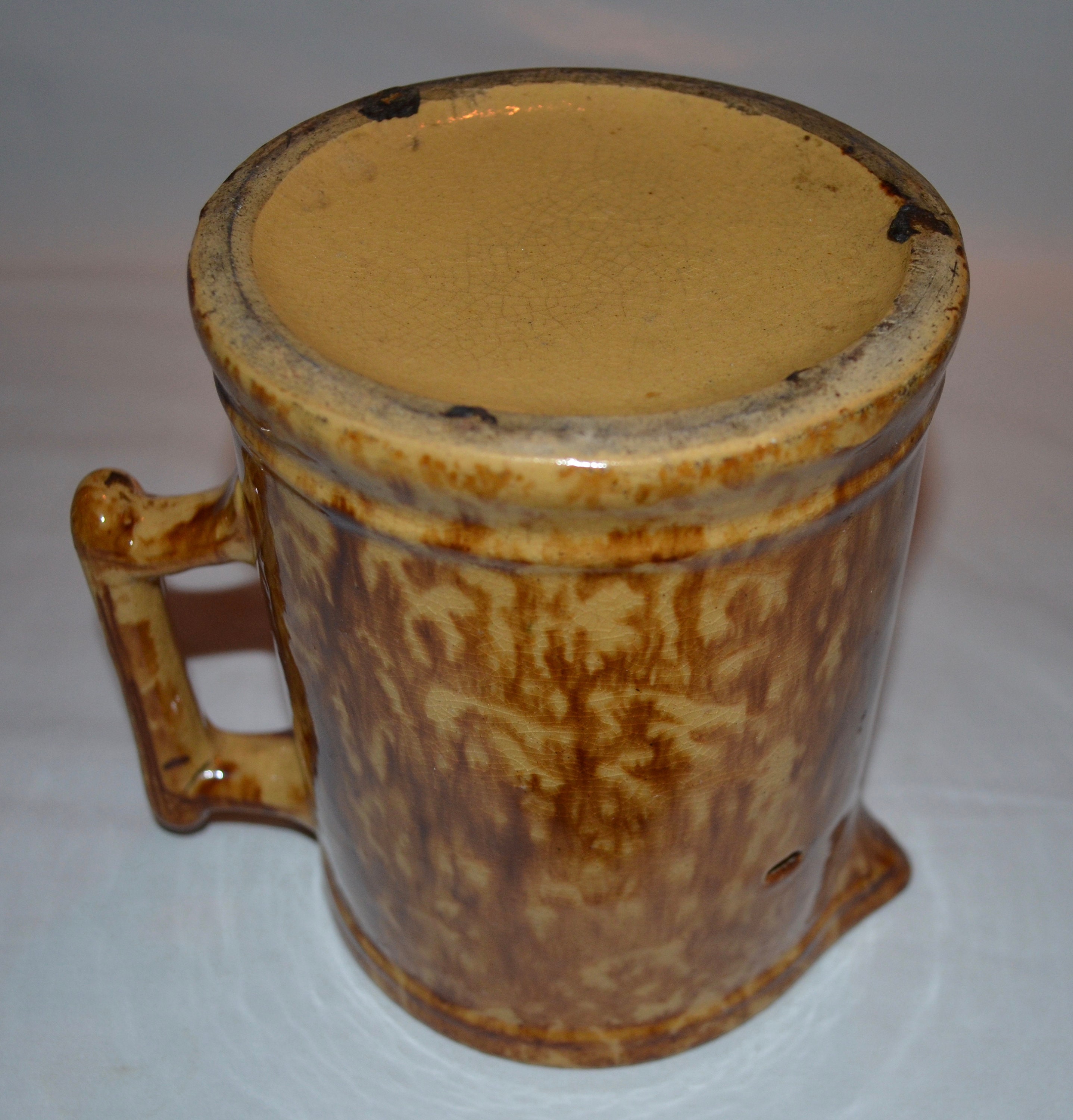 Yellow Ware - Water Milk Farm Pitcher - Bennington Rockingham Pottery ...