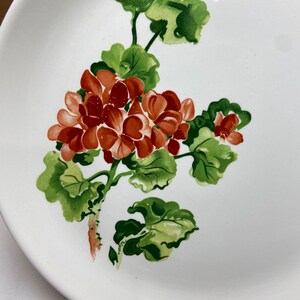 Geranium by Salem China Company SET of 5 Dinner Plates 10" Diameter ...