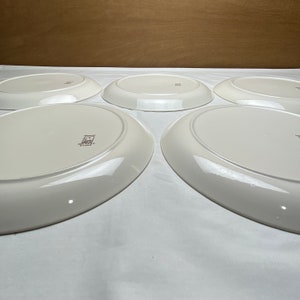 Geranium by Salem China Company SET of 5 Dinner Plates 10" Diameter ...