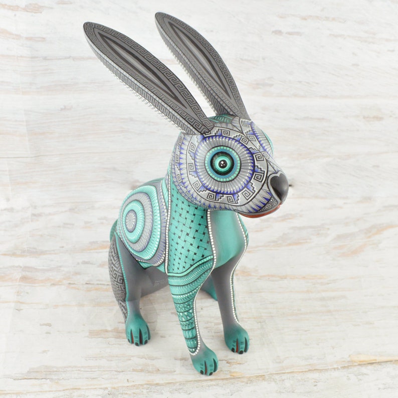 Alebrije Rabbit Oaxacan Wood Carving Magia Mexica - Etsy