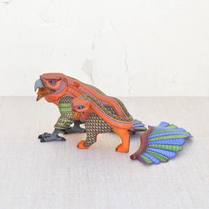 Fusion Alebrije Snake Jaguar Eagle Oaxacan Wood Carving Mexican Folk ...