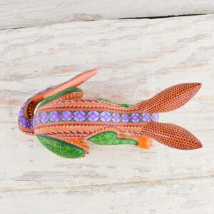 Alebrije Hare Oaxacan Wood Carving Hand Painted Mexican Craft Home ...