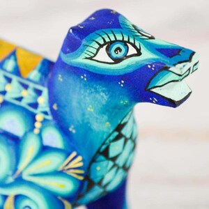 Alebrije Dinosaur Oaxacan Wood Carving Hand Painted Mexican Craft Home ...