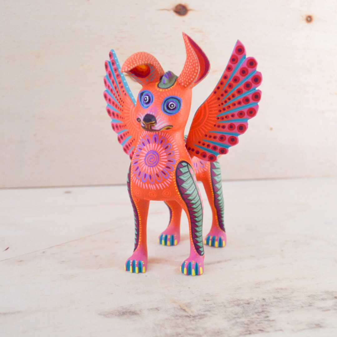 Alebrije Dante Oaxacan Wood Carving Hand Painted Mexican Craft - Etsy