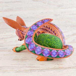 Alebrije Hare Oaxacan Wood Carving Hand Painted Mexican Craft Home ...
