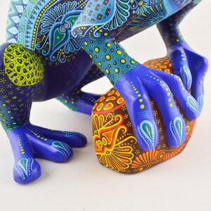 Alebrije Frog | Hand Carved Copal Wood Alebrije | Mexican Folk Art ...