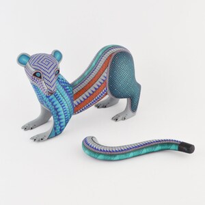 Oaxacan Alebrije Otter Figurine: Hand-carved Mexican Folk Art Sculpture ...