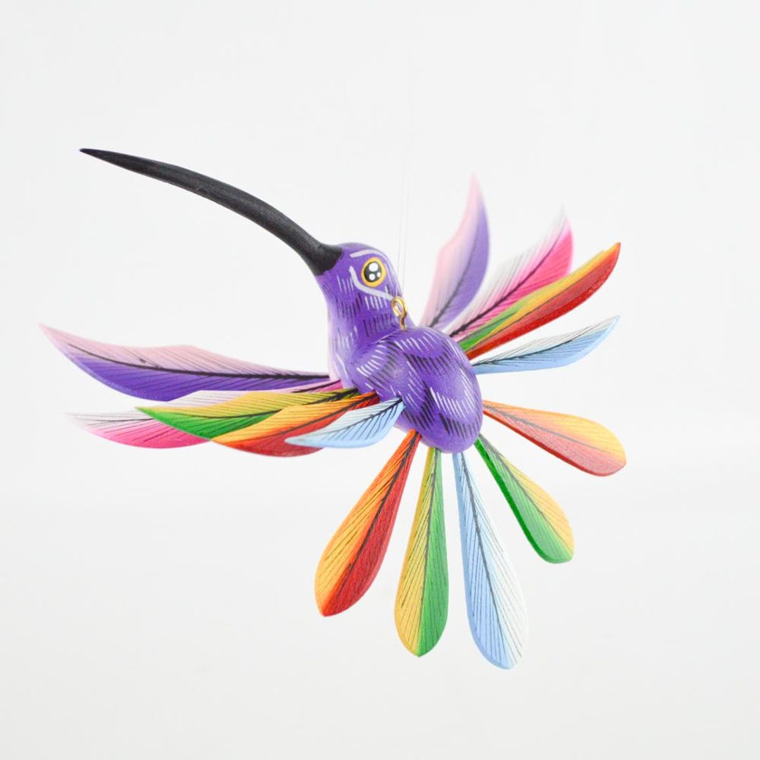 Hummingbird Alebrije Colibri Oaxacan Wood Carving Home Decor | Magia ...
