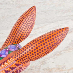 Alebrije Hare Oaxacan Wood Carving Hand Painted Mexican Craft Home ...