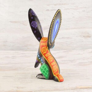 Alebrije Hare Oaxacan Wood Carving Hand Painted Mexican Craft Home ...