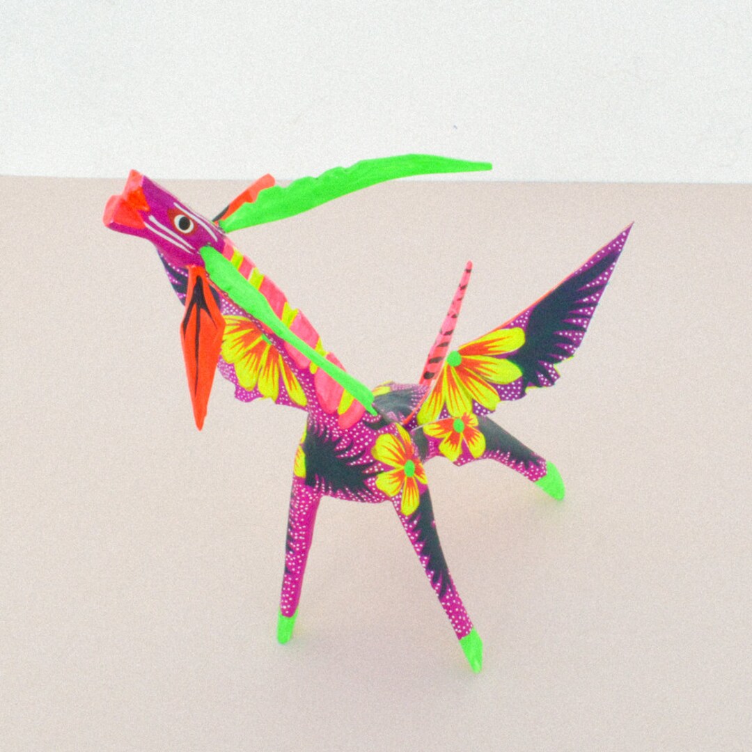 Alebrije Giraffe Oaxacan Wood Carving Mexican Craft Home Decor Mexican ...