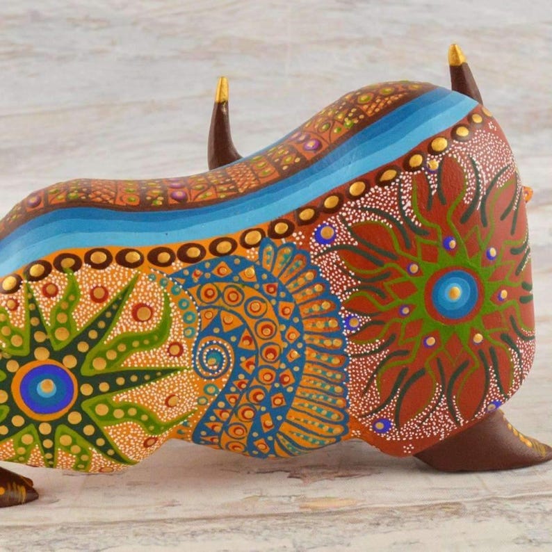 Alebrije Bison | Oaxacan Wood Carving | Magia Mexica - Etsy