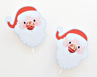 Santa claus lollipop | Etsy
