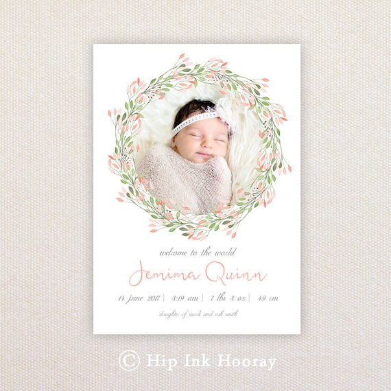 Girl Birth Announcement Backgrounds