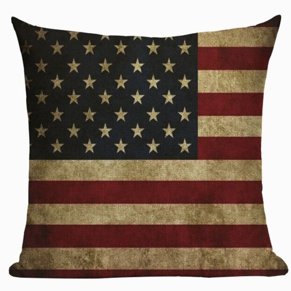American Flag Throw Pillow - Etsy