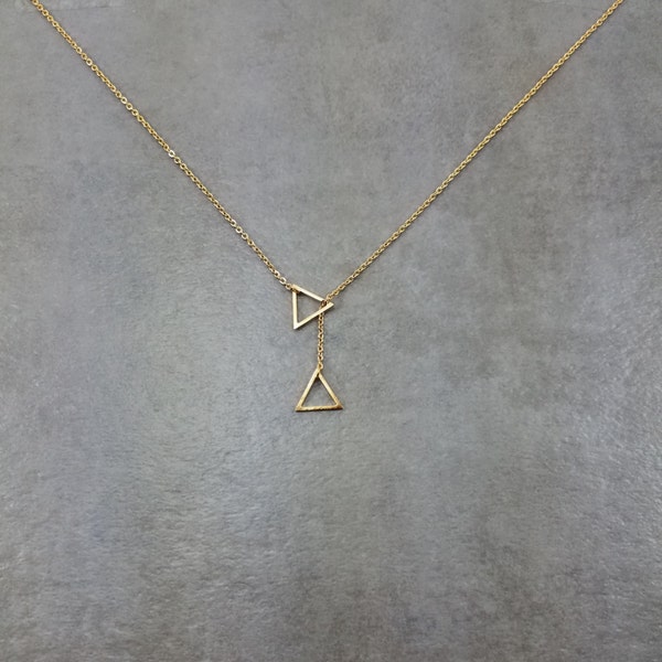 Triangles Necklace - Etsy