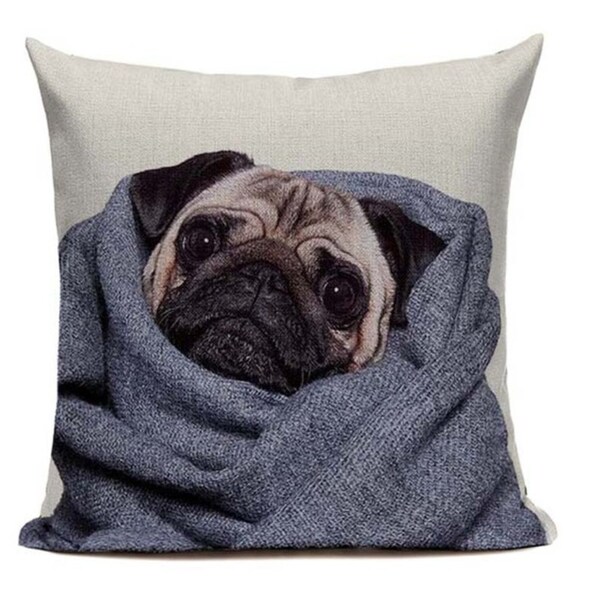 Pug Pillow - Etsy