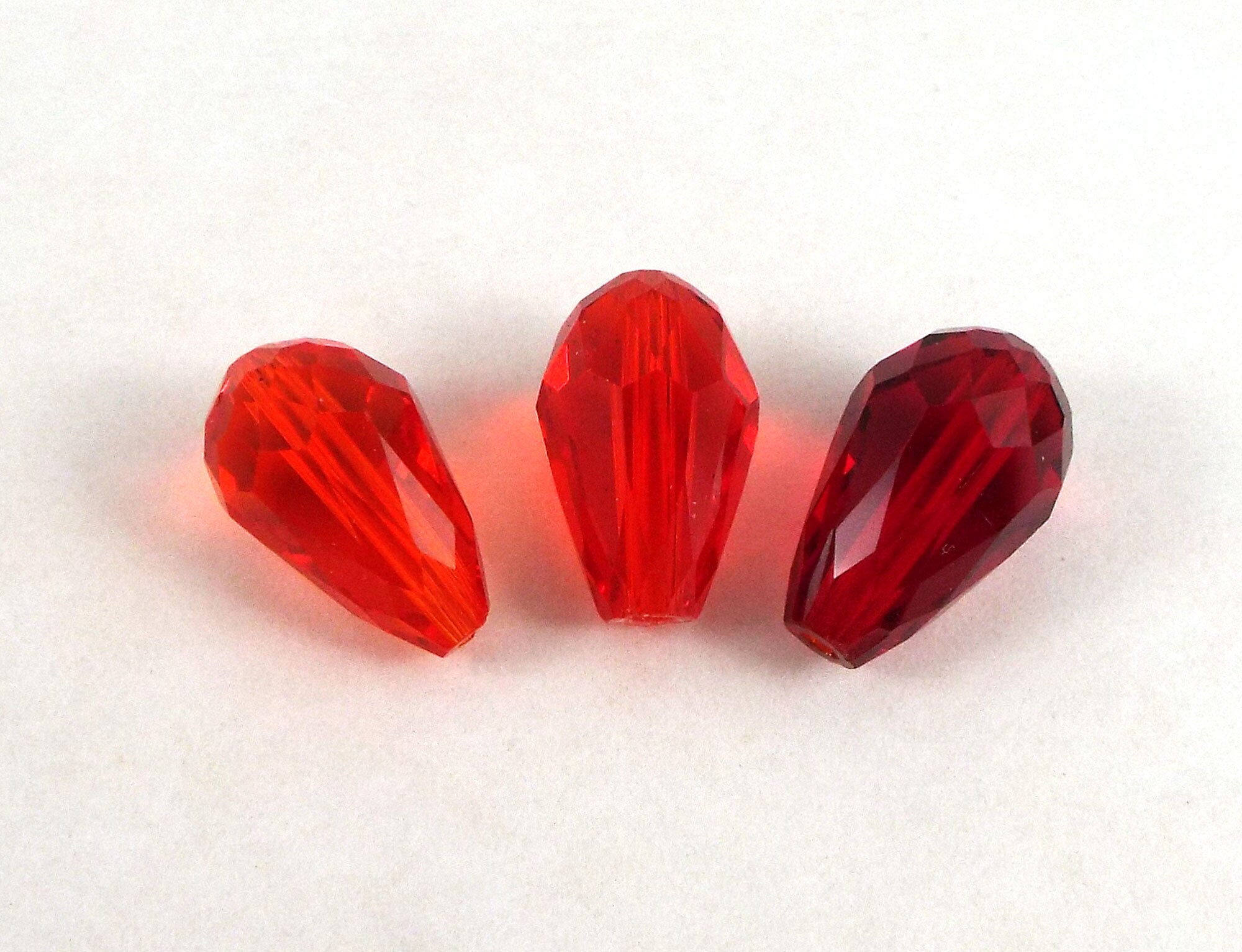 Bulk Lot 285 Red Crystal Teardrop Beads Destash Scratch and Dent - Etsy