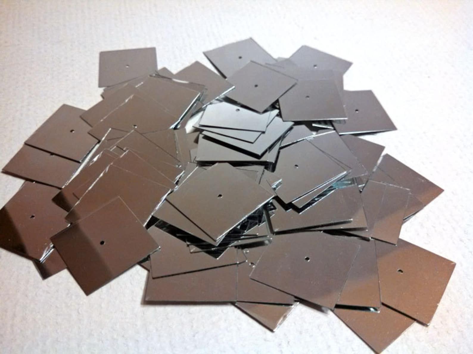 Square Sequins Silver Large Paillettes Lot of 100 - Etsy