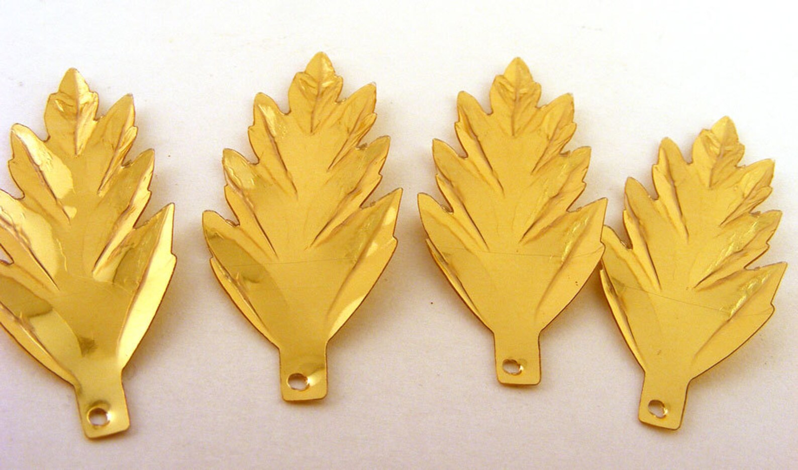 Leaf Sequins Large Gold Leaves Vintage Paillettes Lot of 20 - Etsy