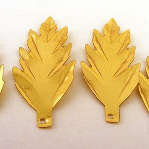 Leaf Sequins Large Gold Leaves Vintage Paillettes Lot of 20 - Etsy