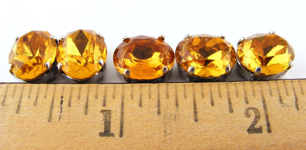 Crystal Rose Montee Sew on Rhinestones Oval Amber Topaz Citrine 20 - Etsy