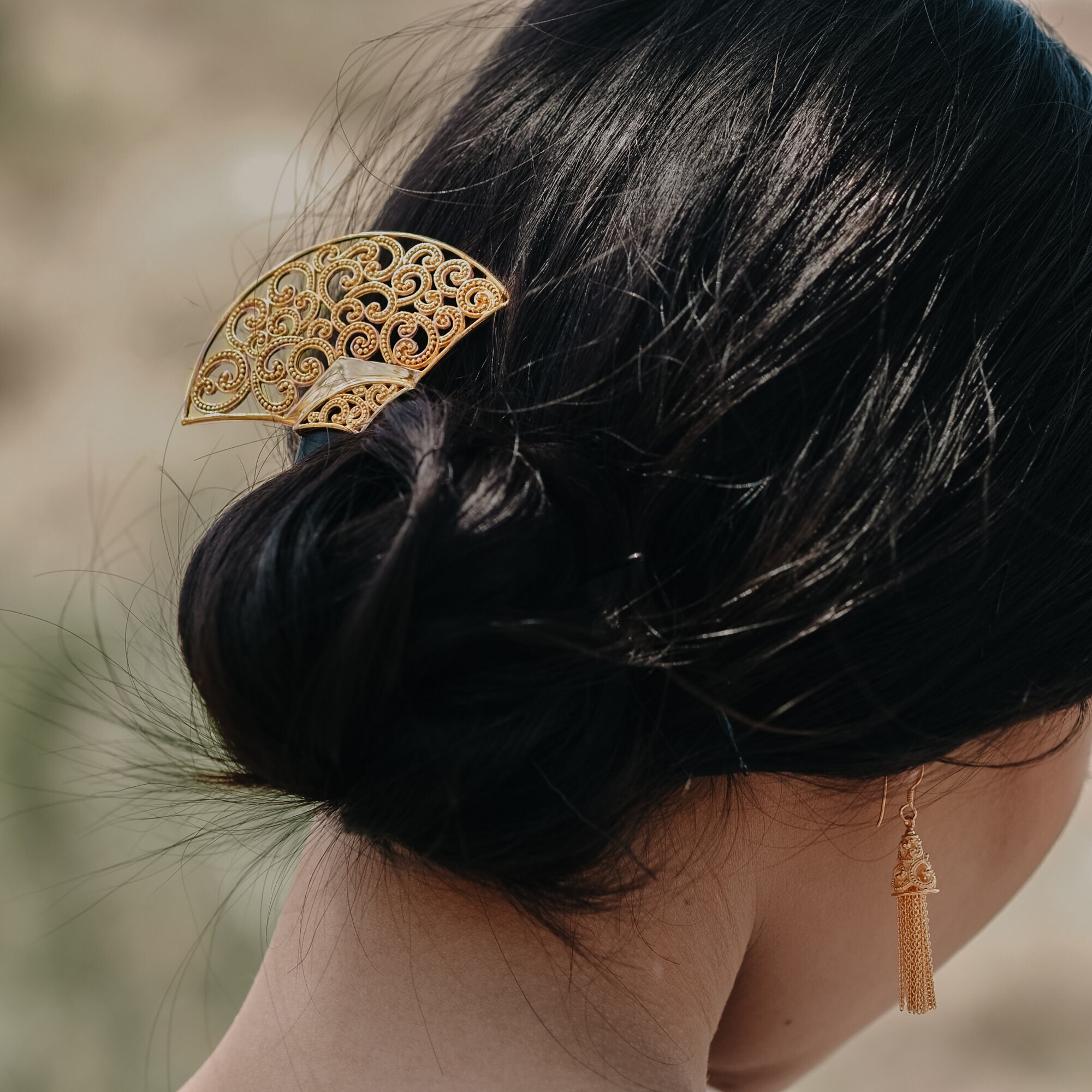 Ombak Segara Traditional Indonesian Hairpiece in Sterling Silver - Etsy