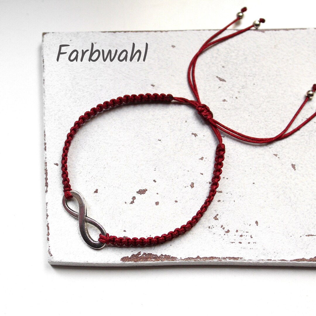 Infinity Macrame Bracelet Color Choice Bracelets Gifts for Women ...