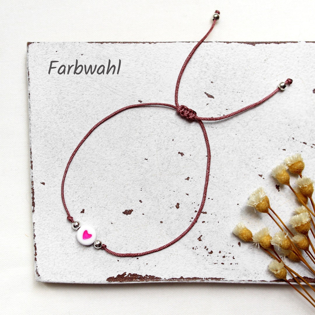 Small Heart • Bracelet Macrame Color Selection Bracelet | Gift Woman ...