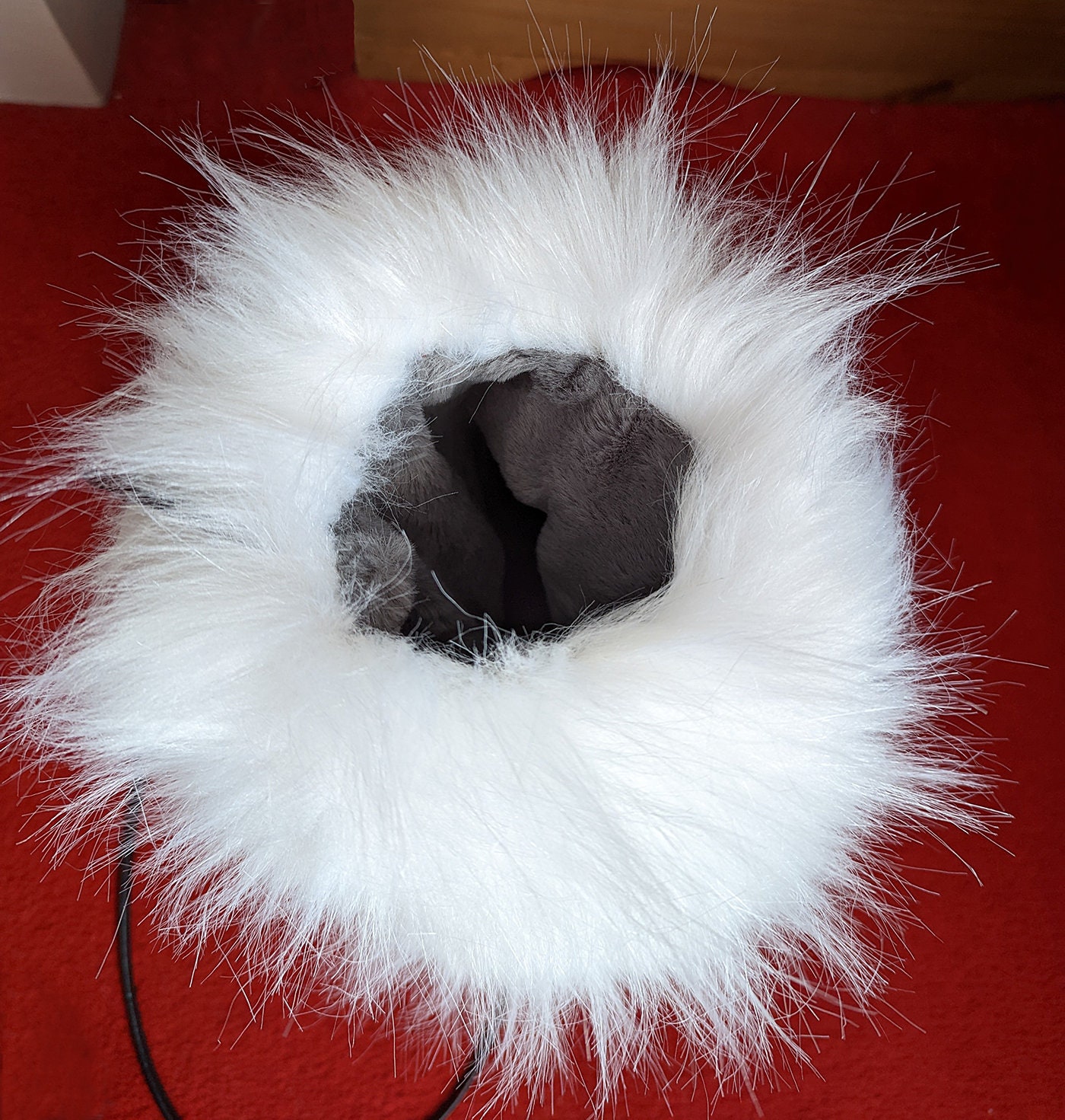 Large White Fur Muff. Hand Muff in Long Thick Pure White Faux Fur - Etsy