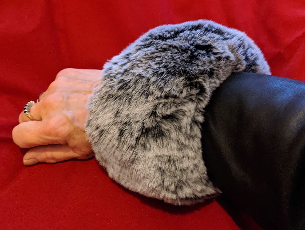 Fur Cuffs for the Wrist in Silky Soft Cream or Grey Faux Fur - Etsy