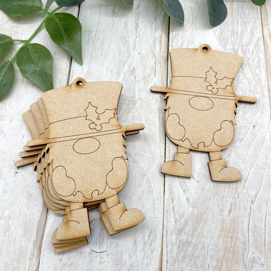 Christmas MDF Embellishment Craft Shape, Wood Blank DIY Decoration 5 ...