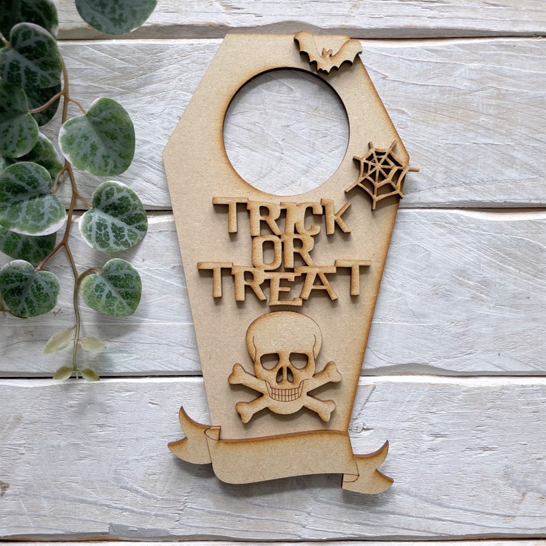 Blank Craft Kit Laser Cut Wooden MDF Door Hanger Room Sign - Etsy