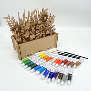 DIY 3D Layered MDF Flower Pot, Make Your Own Flower Pot, Flower Window ...