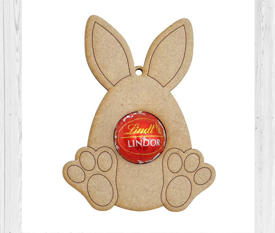MDF Easter Lindt Chocolate Holder Wood Craft Blank Shape Lindt ...