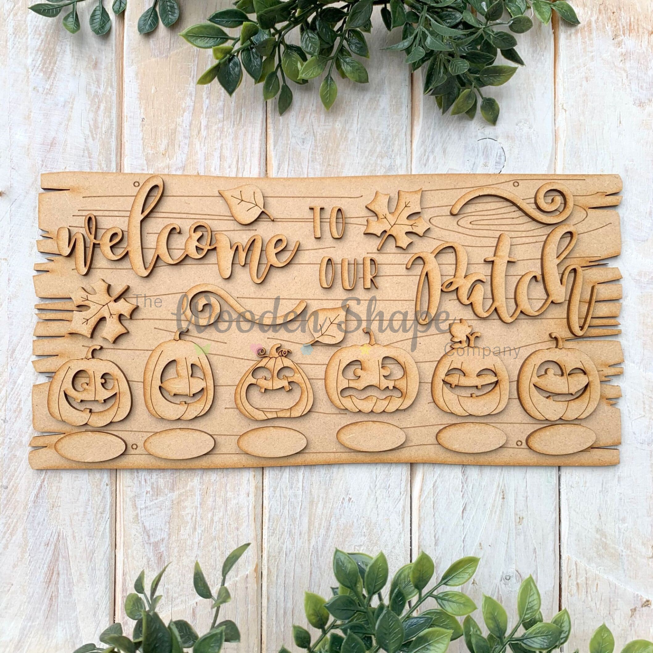 Blank Craft Kit DIY Laser Cut Wooden MDF Family Halloween Sign | Etsy