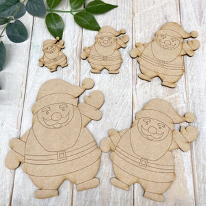 Christmas MDF Embellishments Craft Shape, Wood Blank DIY Decoration ...