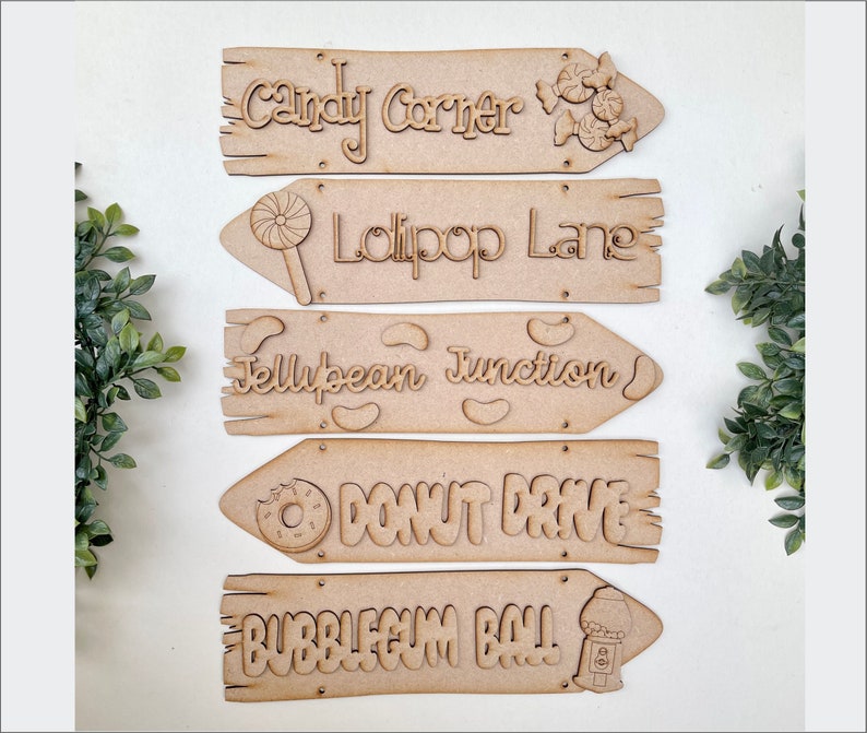 Blank Craft Kit Laser Cut Wooden MDF Direction Sign Theme Room - Etsy