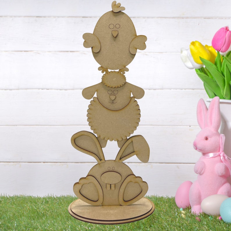 Blank Craft Kit Laser Cut Wooden MDF Easter Tree Decoration - Etsy