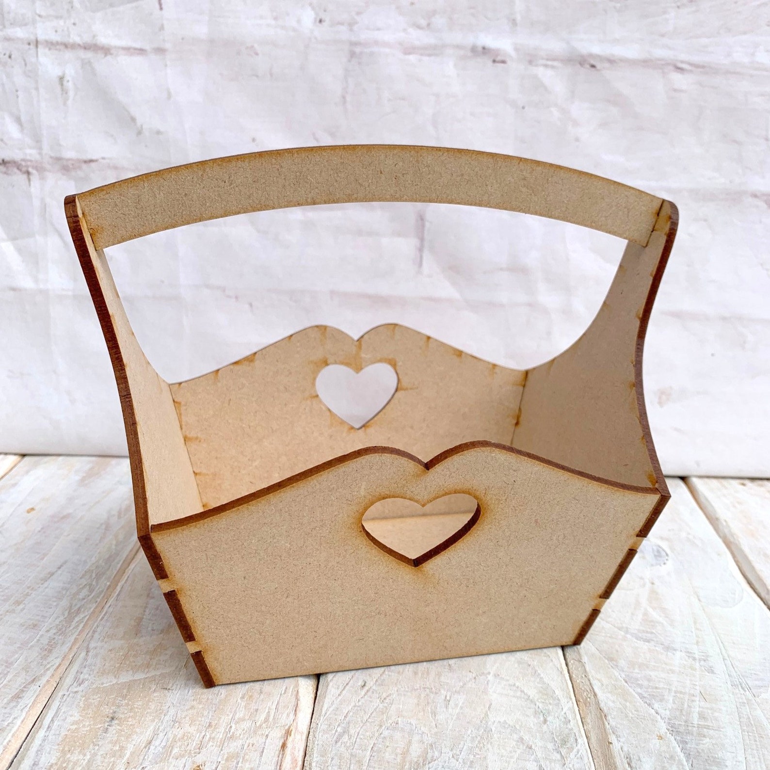 Blank Craft Kit Laser Cut Wooden MDF Easter Craft Kit Mini Egg Basket ...