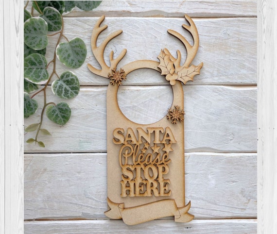 Blank Craft Kit Laser Cut Wooden MDF Door Hanger Room Sign | Etsy