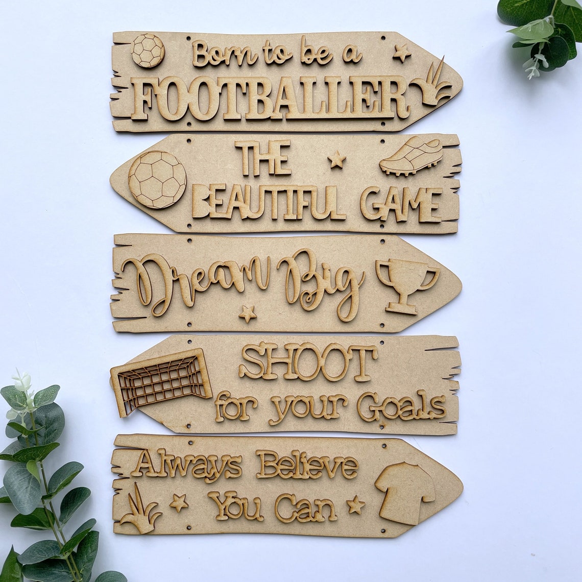 Blank Craft Kit Laser Cut Wooden MDF Direction Sign Theme Kids | Etsy