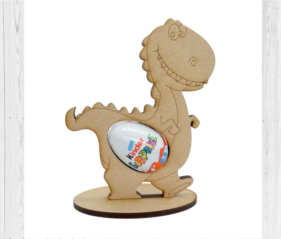 MDF Easter Kinder Egg Holder Wood Craft Blank Shape Kinder Egg Holder ...