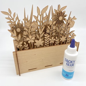 DIY 3D Layered MDF Flower Pot, Make Your Own Flower Pot, Flower Window ...