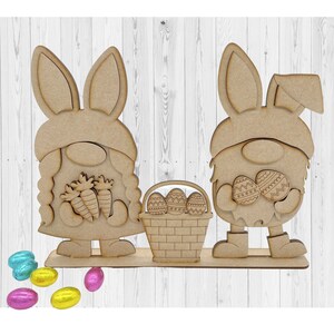MDF Easter DIY Wooden Craft Blank Easter Bunny Gnome Gonk Easter Gnome ...