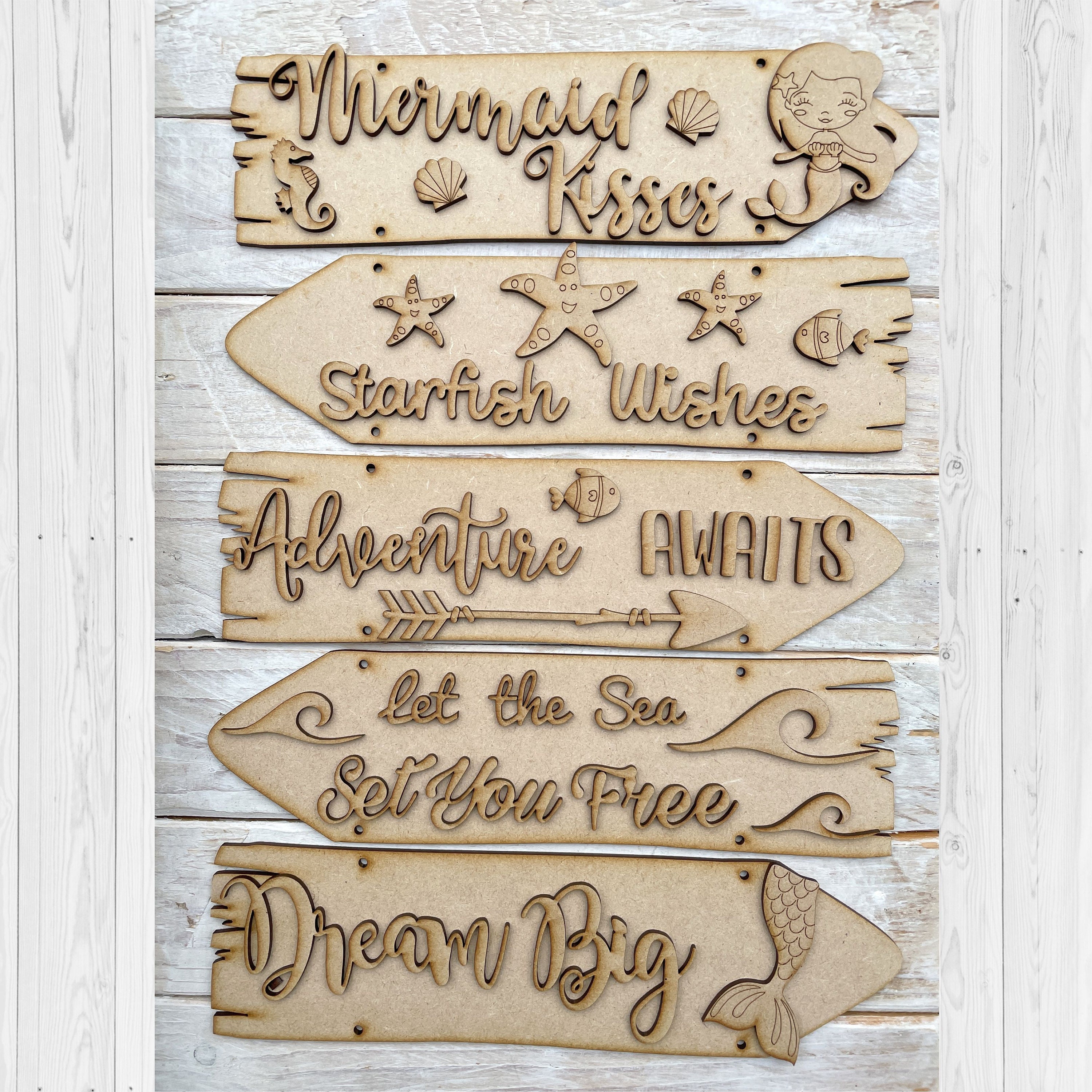 Blank Craft Kit Laser Cut Wooden MDF Direction Sign Theme Kids - Etsy UK