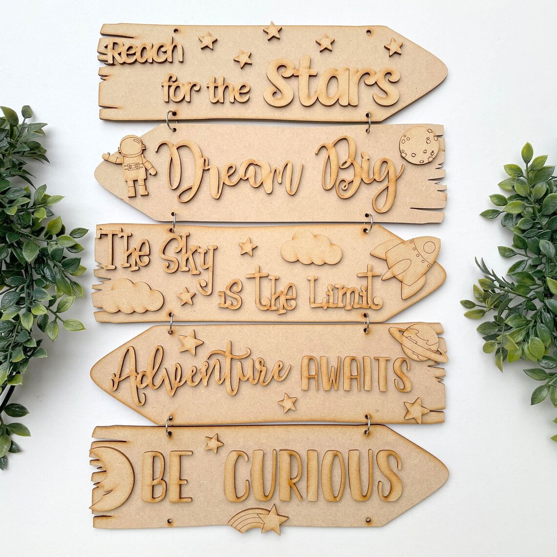 Blank Craft Kit Laser Cut Wooden MDF Direction Sign Theme Room | Etsy